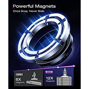 VICSEED 𝙐𝙥𝙜𝙧𝙖𝙙𝙚𝙙 MagSafe Car Mount [Strongest Magnet Power] Magnetic Phone Holder for Car [360° Adjustable] Air Vent Car Phone Holder Mount Fits MagSafe iPhone 14 Pro Plus 12/13 All Phones