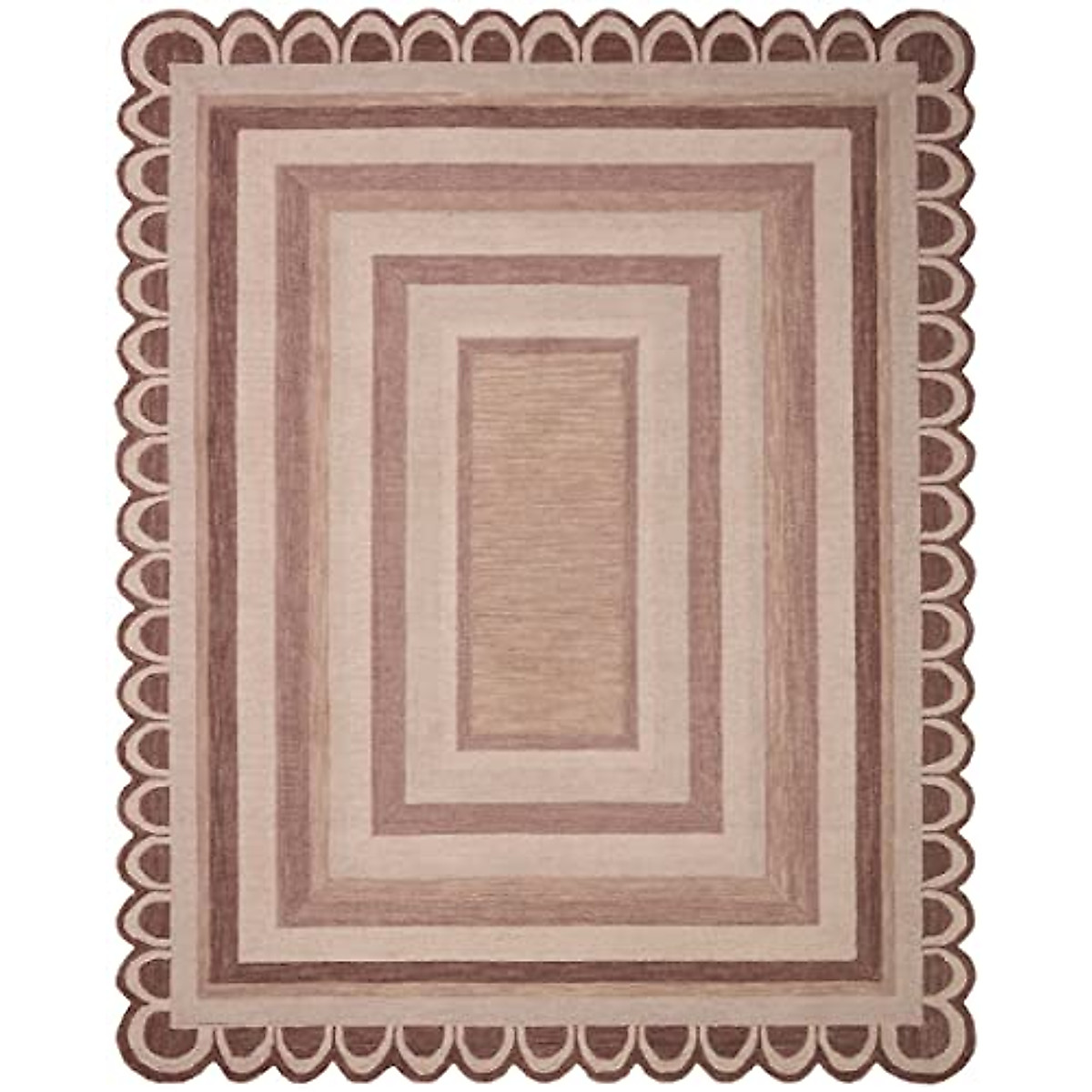 Loloi Justina Blakeney x Buena Onda Collection BUE-02 Clay/Blush, Contemporary 7'-9" x 9'-9" Area Rug