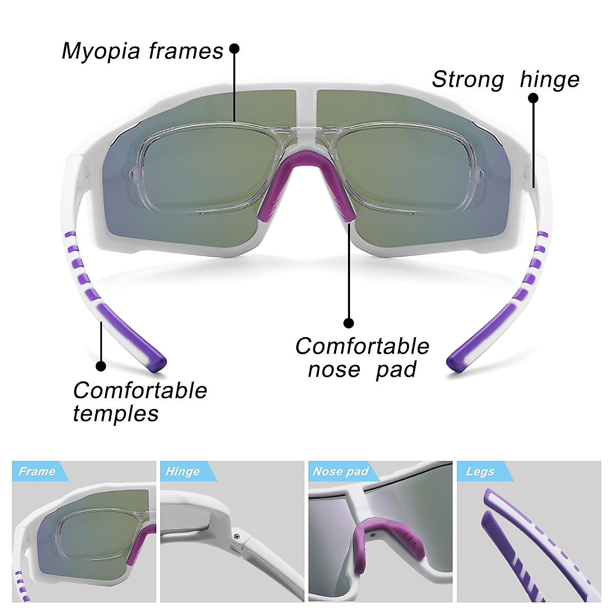 ZHABAO Polarized Sunglasses for Women and Man，UV400 Anti-UV Protection Sports Sunglasses for Outdoor Sports (J06)