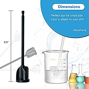 4 Pcs Resin Mixer Paddles, Epoxy Mixer Attachment for Drill, Reusable Paint Stirrer Drill Attachment for Epoxy Molds, Mixing Resin and Paint