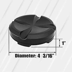 BIG RED AT83502T-3AB Torin 10 cm Large Jack Pad Universal Fit Cross Slotted Frame Rail Protector, Black, Pack of 1