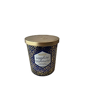 Bellevue Luxury Candles, 12 OZ Fragranced Candle, Soy Blend Wax, Essential Oils, Long-Lasting Burn, Home Fragrances, Aromatherapy Home Scented Candles Scent Sapphire Cashmere