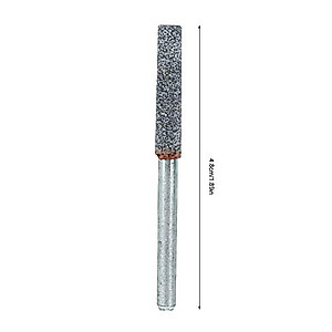 FAMKIT 3Pcs Grinding Stone Set 4mm 5/32in Diamond Chainsaw Sharpener Burr Stone File Sharpening Tool for Rotating Tool