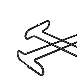 HOJLKLD Wine Glass Rack, 2 Pack Metal Stemware Rack Under Cabinet Wine Glass Holder for Kitchen And Bar (White)