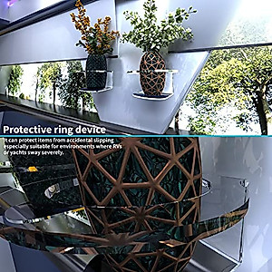 Swvzwy Acrylic Bathroom Adhesive Shelves,No Drill,Will Not Damage Bathroom Tiles, Renter Friendly Shelves