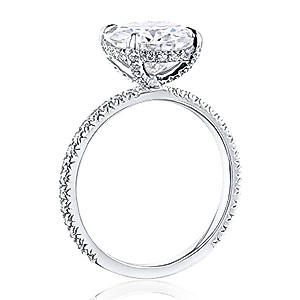 Kobelli Moissanite Wrap Basket Engagement Ring - white-gold / 5.0 / Forever One D-E-F