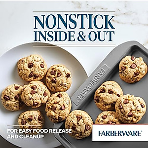Farberware Nonstick Bakeware, Nonstick Cookie Sheet / Baking Sheet - 11 Inch x 17 Inch, Gray
