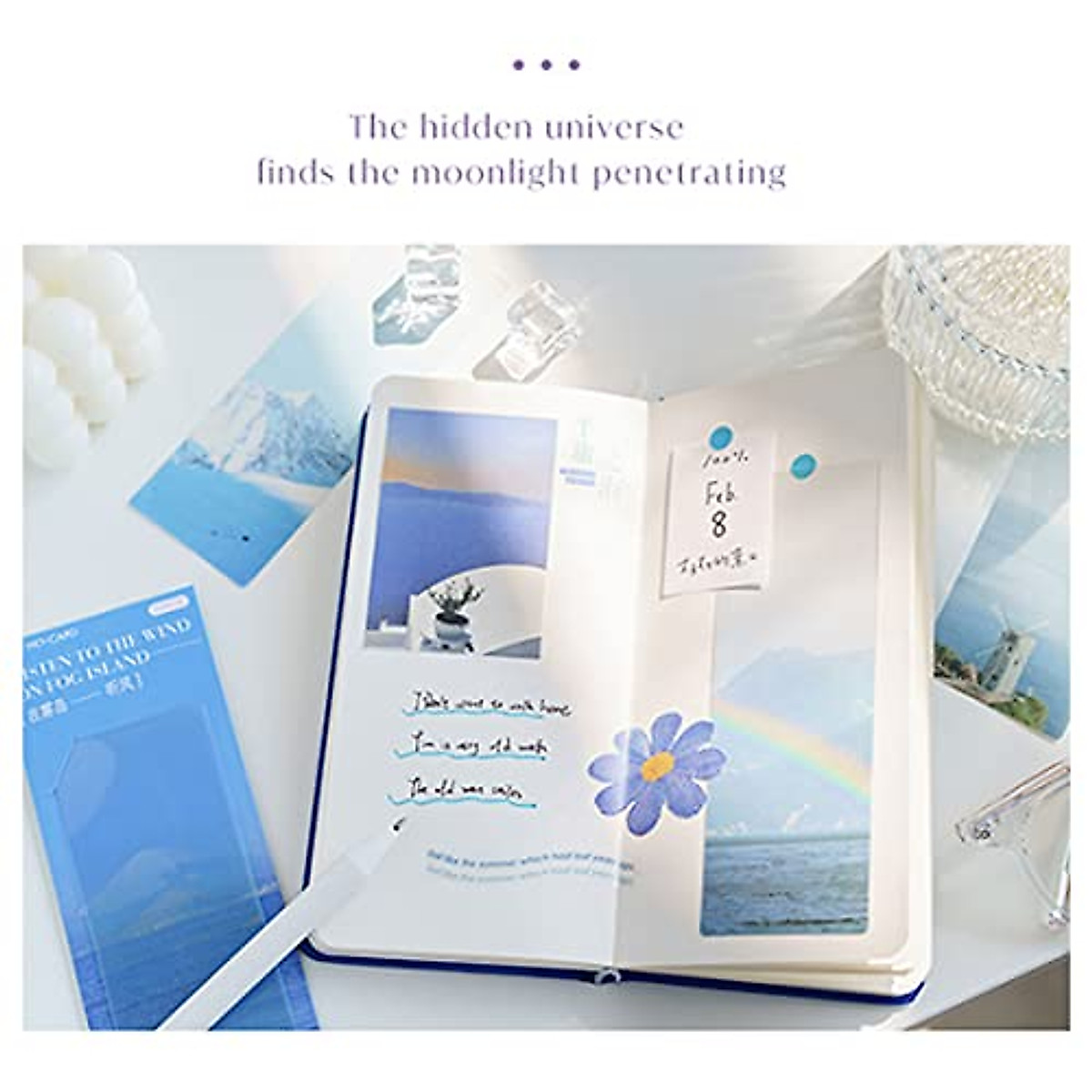 Transparent Bookmark, Landscape Theme Bookmark Lovely Bookmark for Students, Teenagers, Landscape Lovers, 5 Styles. (2)