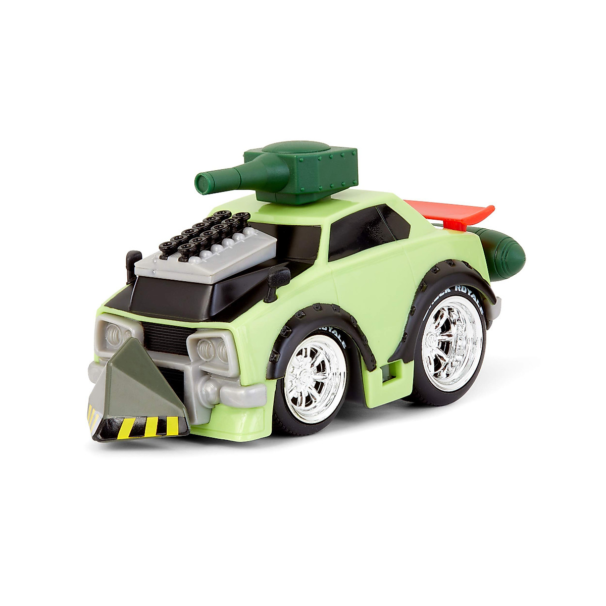 MGA Entertainment Wreck Royale Exploding Crashing Da Bomb Race Car with 4 Mix 'N Match Explosive Parts, Multicolor (565741)