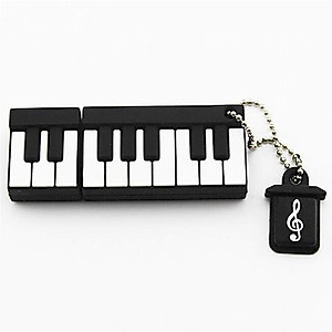 Flash Drive,USB Flash Drives,32G USB 2.0 Cute Cartoon Piano Shape USB Drive,Thumb Drive,Gift for School Students Kids Children Teacher Colleague Employees,for Date Storage,File Sharing