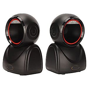 FLEXMAN Desktop QR Code Scanner, 1D 2D Fast Decoding CMOS USB QR Code Scanner, 3 Scanning Mode QR Desktop Barcode Scanner for Shopping Malls, Supermarkets (Black)