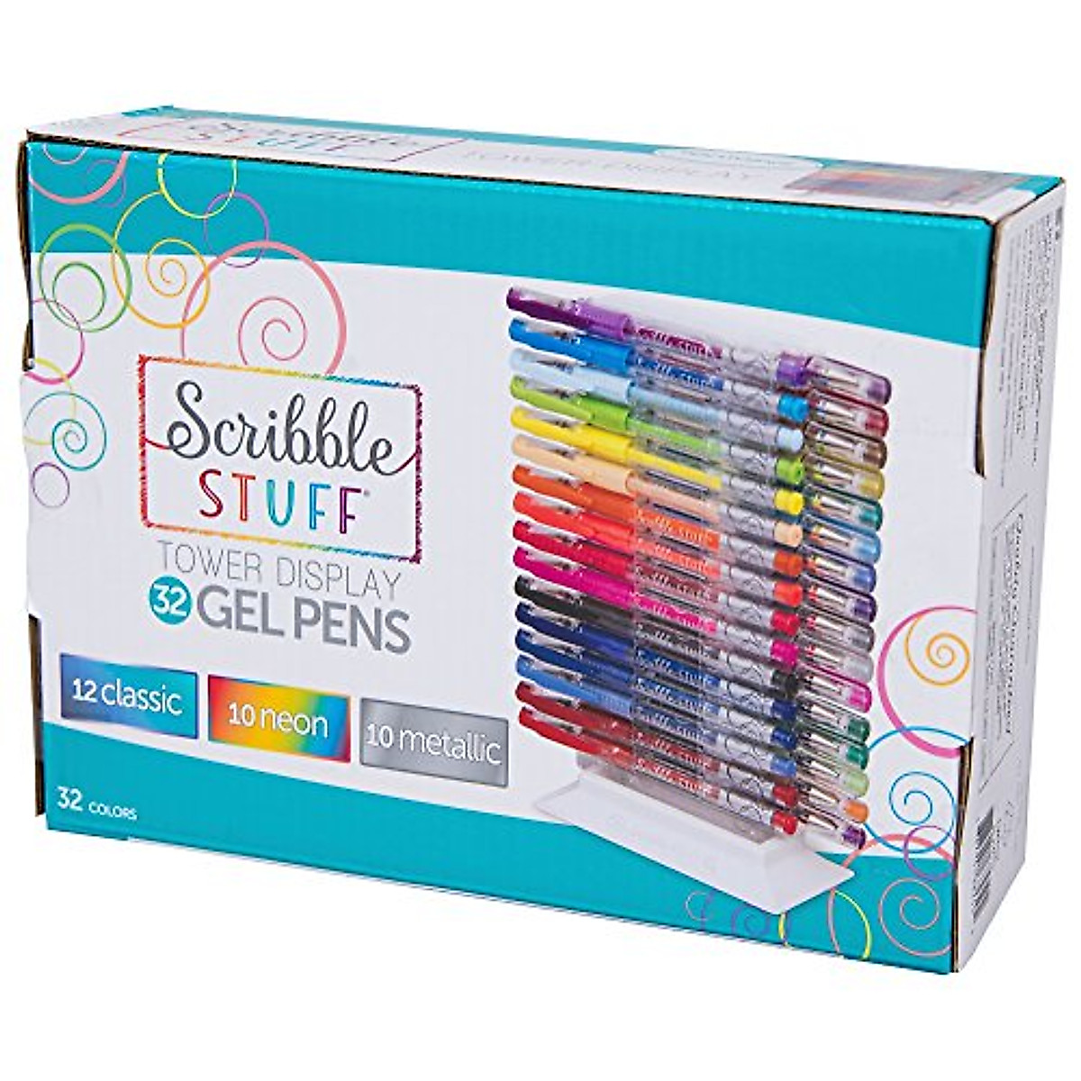 Mega Brand Writing Instruments - Scribble Stuff 32 Count Gel Pen Tower