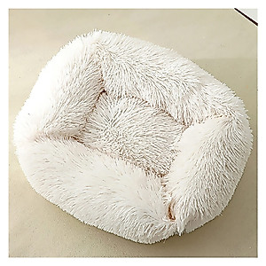 YXXJJ Pet pad Plush Dog Bed Cushion Large Dog Bed House pet Square Cushion Bed pet Kennel Super Soft and Fluffy Comfortable cat and Dog House Soft and Warm, Comfortable to Touch, Easy to Carry