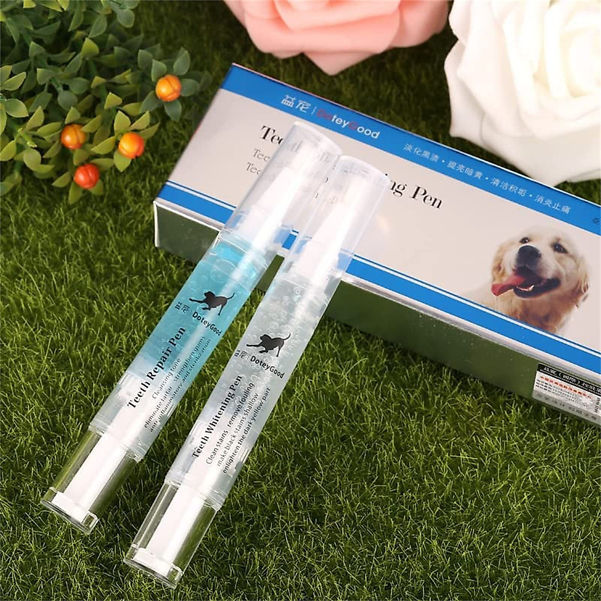 Natural Plant Substance - Pet Teeth Repairing Kit Pet Dog/Cat Teeth Cleaning Pen for Dental Care,Pet Teeth Whitening Pen Tool Pet Dog/Cat Beauty (Pet Teeth Repairing Kit)