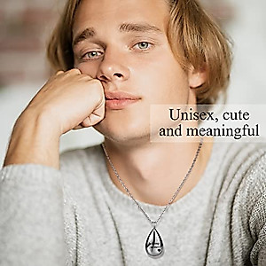 Kigeli 3 Pieces Urn Necklaces for Ashes Memorial Cremation Ashes Urn Pendant Necklace Cremation Jewelry for Ashes Urn Necklace for Ashes for Women Men