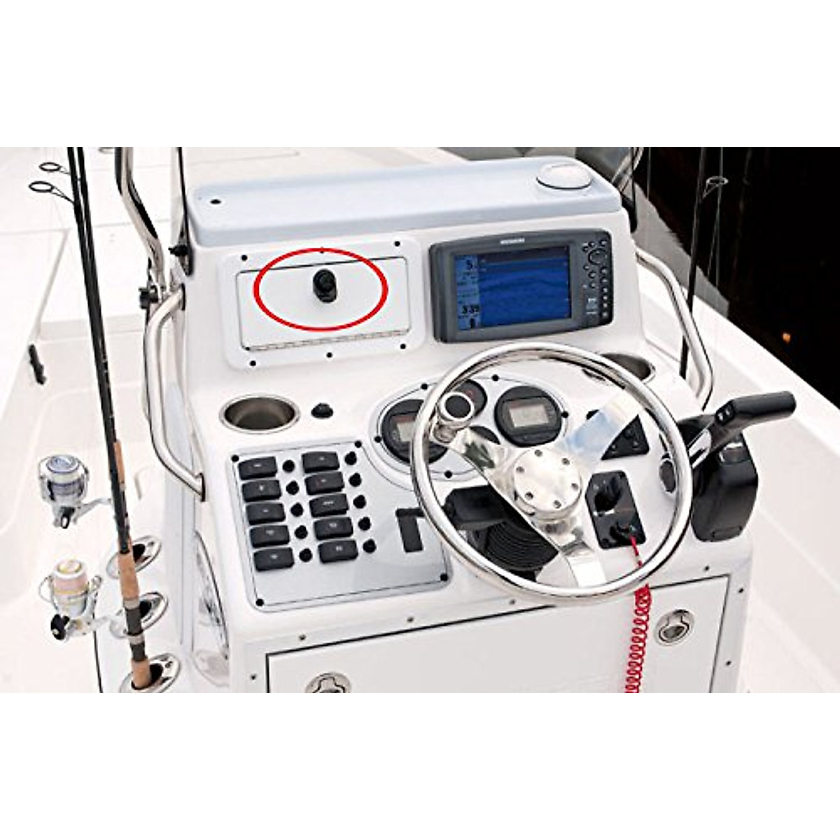 OWACH Push Button Latch with Locking for Marine Boat Tool Box, Glovebox, Radio Box, Electronic Box (with Locking, 1 Pack)