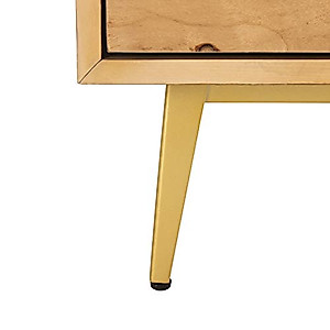 Safavieh Home Katia Modern Natural and Gold 3-drawer Chest