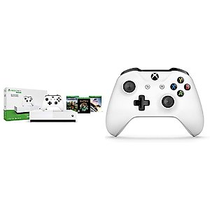 Xbox One S All-Digital Edition + Xbox Wireless Controller (Renewed)