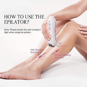 KEDA Epilator Smooth Glide Epilator for Women Face Rechargeable Epilator for Women Facial Hair Remover for Women Epilator Face Bikini Hair Removal Epilator