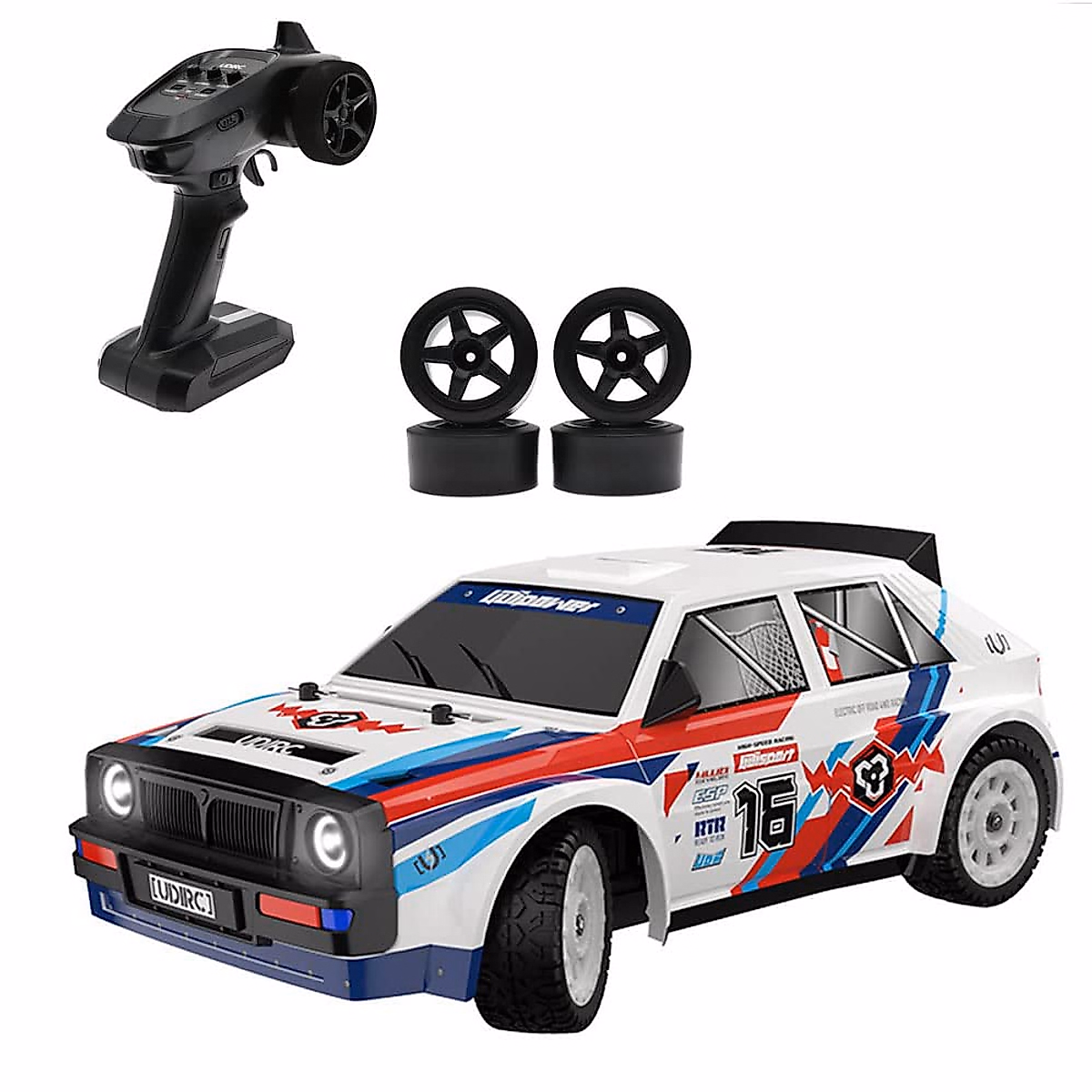 QIYHBVR RTR RC Drift Car, 1:16 Large Scale 2.4G Remote Control Super Sport Racing Car, 4WD High Speed Hobby Toy Drifting Race Car Vehicle for 8+ Kids Teens and Adults