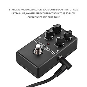 LYU 6 Inch Patch Cable for Guitar Effect Pedal Cables Black, Maximize Pedalboard Space（4pcs）