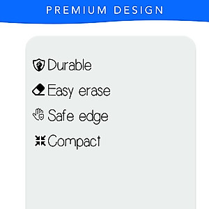 Small White Board- Small Dry Erase Board 2pk.| Double Sided Lapboard Mini Dry Erase Board Perfect for Homeschool Supplies, Office, Classroom Ideal Dry Erase Board for Kids.