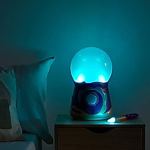Magic Mixies Magical Misting Crystal Ball with Interactive 8 inch Blue Plush Toy and 80+ Sounds and Reactions