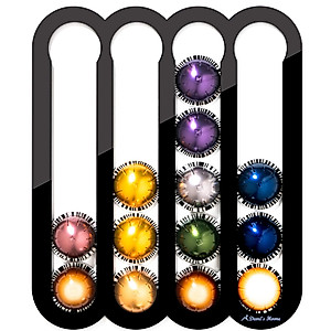 Demi's Home Coffee Pod Holder for Nespresso Vertuo Capsules - Magnetic Holder Suitable to be Mounted on the Fridge (Black)
