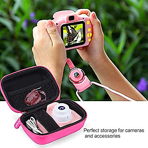 Leayjeen Kids Camera Case Compatible with Seckton/GKTZ/OZMI/PROGRACE/Dylanto/Rindol/VATENIC/Nine Cube/hyleton and More Kid Digital Camera Toys Gifts and Accessories (Case Only)