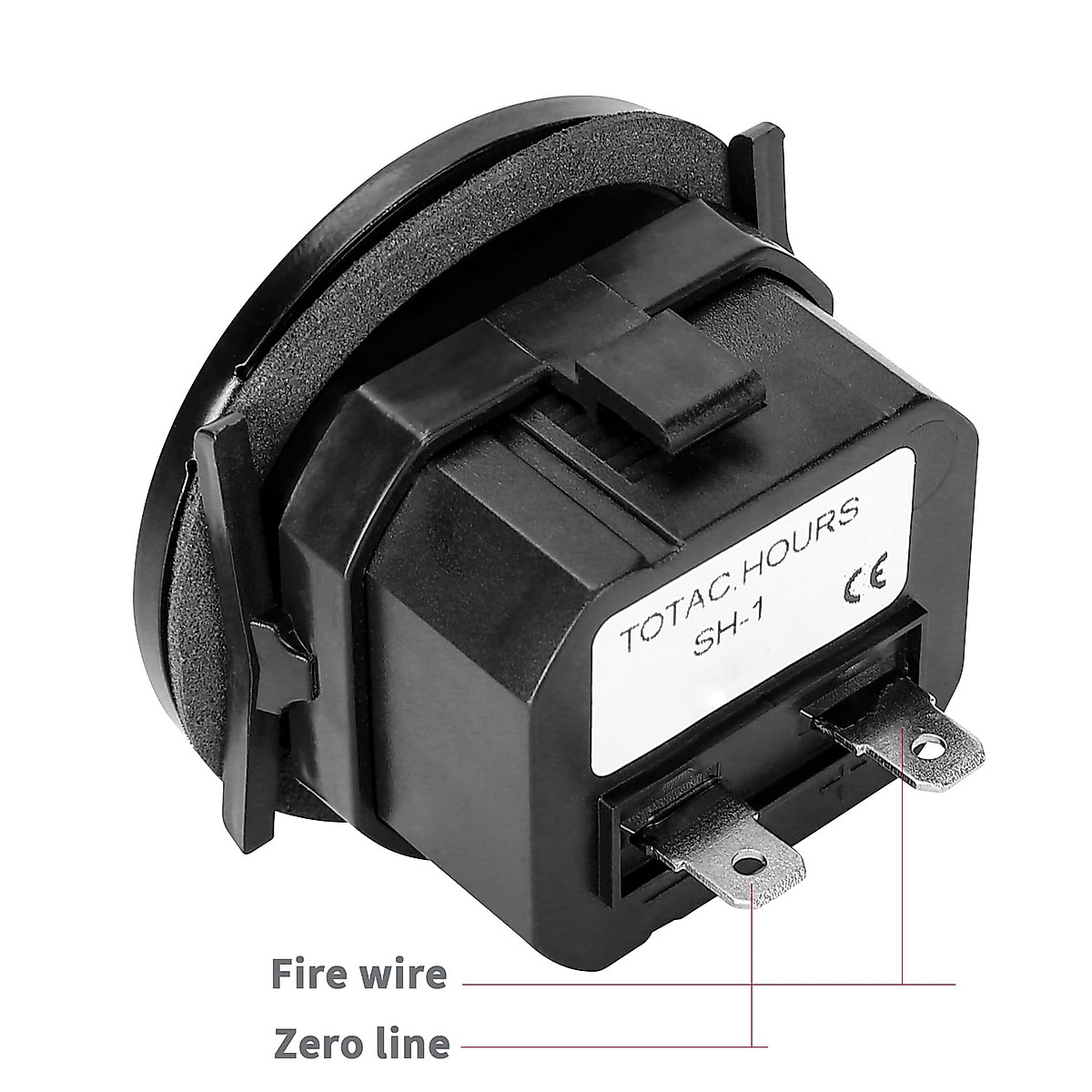 Mechanical Engine Hour Meter AC 110V 120V 220V 230V for Air Compressor Golf cart Club Generator ATV Lawn Mower Chainsaw Tiller Chipper