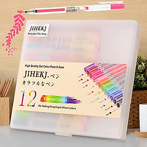 Colorful Pens Gel Pens Colored Pens Gel Ink Pen Ballpoint Pen for Bullet Journaling Note Taking Writing Drawing Coloring Japanese Stationery Korea Fine Point Pen Office School Supplies Cute Color Pens