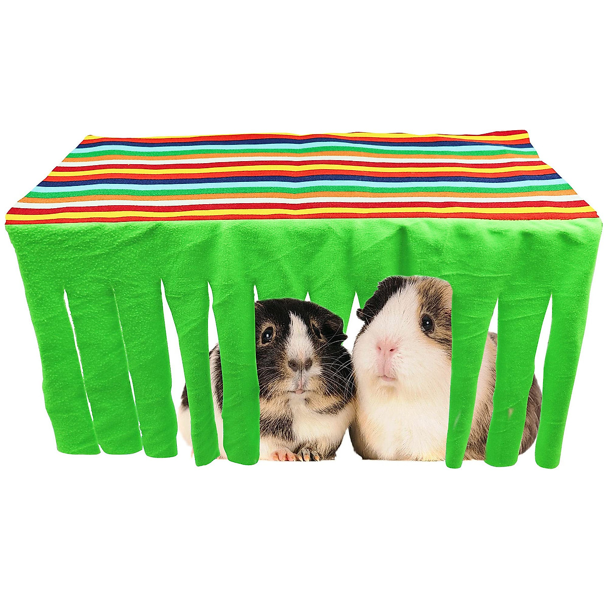 Guinea Pig Hideout, Guinea Pig Corner Fleece Forest Habitat, Guinea Pig Blankets Curtain Hammock, Small Animals Cage Accessories for Ferret Hammock Hedgehog Bunny Rabbit Hamster Rat Chinchillas