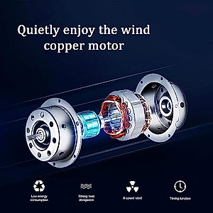 KATJAS Kids Bedroom Ceiling Fan with Light Reversible with Remote Control 6 Speeds Led Dimmable Fan Ceiling Light 64W with Timer Modern Quiet Ceiling Fan Light