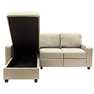 Serta Palisades Reclining Sectional with Left Storage Chaise - Beige