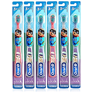 Oral-B Toy Story Kids Toothbrush for Little Children 3+ Years Old, Extra Soft - Pack of 6