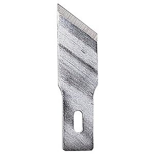 Excel Blades #19 Angled Wood Chisel Blade, 1 Inch, American Made Replacement Hobby Blades, 5 Pack