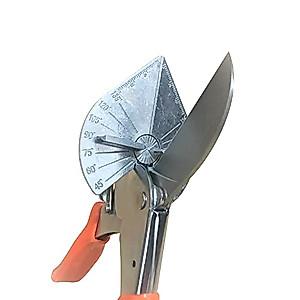 Zimpty Miter Shears- Trunking Shears for Angular Cutting of of Plastic, Rubber,Wood, Decorative Moldings,PVC,Tile Edges,Trim and Trim at 45 Degree, 60, 90 Degree Angles