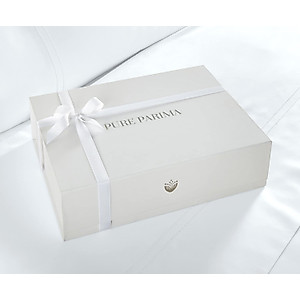 Hotel Triple Luxe Sateen Duvet Cover Set, 100% ELS Giza Egyptian Cotton, Embroidered, All Natural, Hidden Zipper Closure, Duvet Cover & 2 Pillow Shams (Teal, King/Cal King)