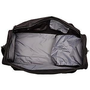 NIKE Brasilia Duffel Bag, Black/Black/White, Large