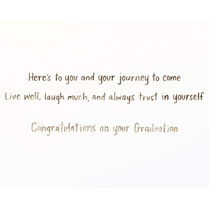 Papyrus Graduation Card with Quote (Here's To You)