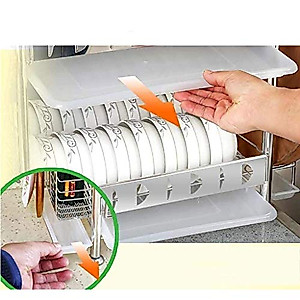 SDGH Stainless Steel Dish Rack - Kitchen Rack Storage Rack Sink Drying Dish Rack