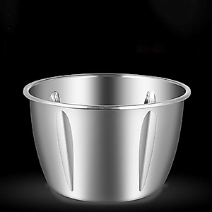 DNATS Metal Meat Grinder-Food Chopper, Electric Meat Grinder 2L Stainless Steel Food Processor for Baby Food, Meat, Vegetables， Stainless Steel Bowl