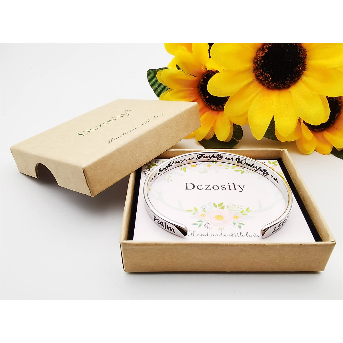 Inspirational Bracelet Cuff Bracelets for Women Stainless Steel Jewelry Bracelets Motivational Bangles Personalized Gifts for Best Friend, Stainless Steel, stainless steel