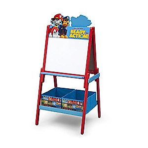 Delta Children Wooden Double-Sided Kids Easel with Storage -Ideal for Arts & Crafts, Homeschooling and More - Greenguard Gold Certified, Nick Jr. PAW Patrol