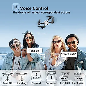 Drone with Camera for Adults & Kids,ATTOP Skyquad Drone Foldable 1080P FPV Drone w/3 Batteries & Carrying Case,RC Quadcopter of 30 Mins Flight Time,120°FOV,Voice&Gesture Control,One-key Return,3D Flip