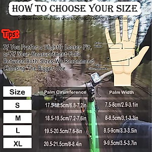 FASTGOOSE Skeleton-Paw Motorcycle Gloves for Men & Women, Men's Cycling Gloves Breathable Biker Gloves for ATV BMX MTB Motocross Racing Dirtbike (Blue0001, Large)