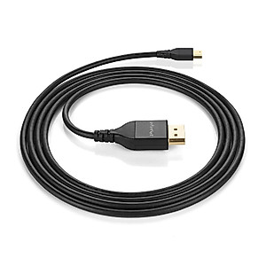 Infinnet Mini DisplayPort to DisplayPort 1.4 1.4a Cable 8K 60Hz 4K 144Hz 120Hz 160Hz 2K 280Hz 240Hz 1080p 390Hz 360Hz Display Port to Mini DisplayPort DP 1.4 HBR3 HDR VESA Certified Cord, 2m (6 feet)