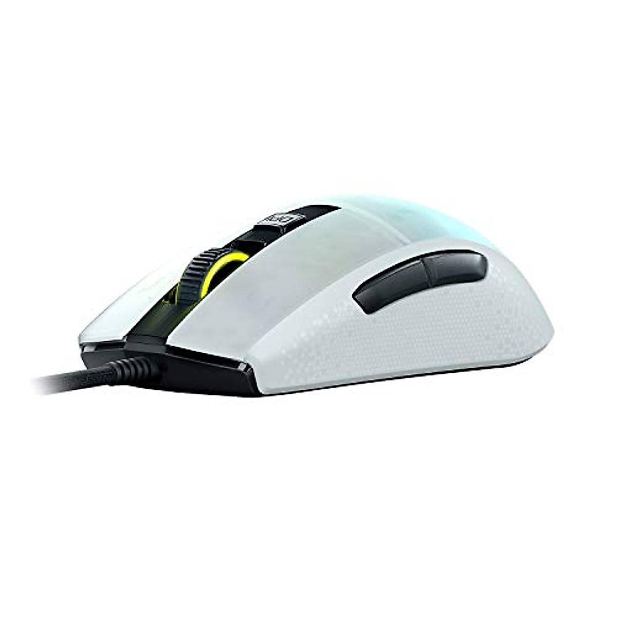 ROCCAT Burst Pro PC Gaming Mouse, Optical Switches, Super Lightweight Ergonomic Wired Computer Mouse, RGB Lighting, Titan Scroll Wheel, Bionic Shell, Claw Grip, Owl-Eye Sensor, 16K DPI, White