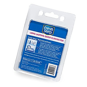 Fresh Step Litter Box Deodorizing Gel Pod | Cat Litter Box Deodorizer | Combats Cat Odors and Neutralizes Smells to Keep Your Home Clean | 1 Adhesive Device + 2 Gel Refills