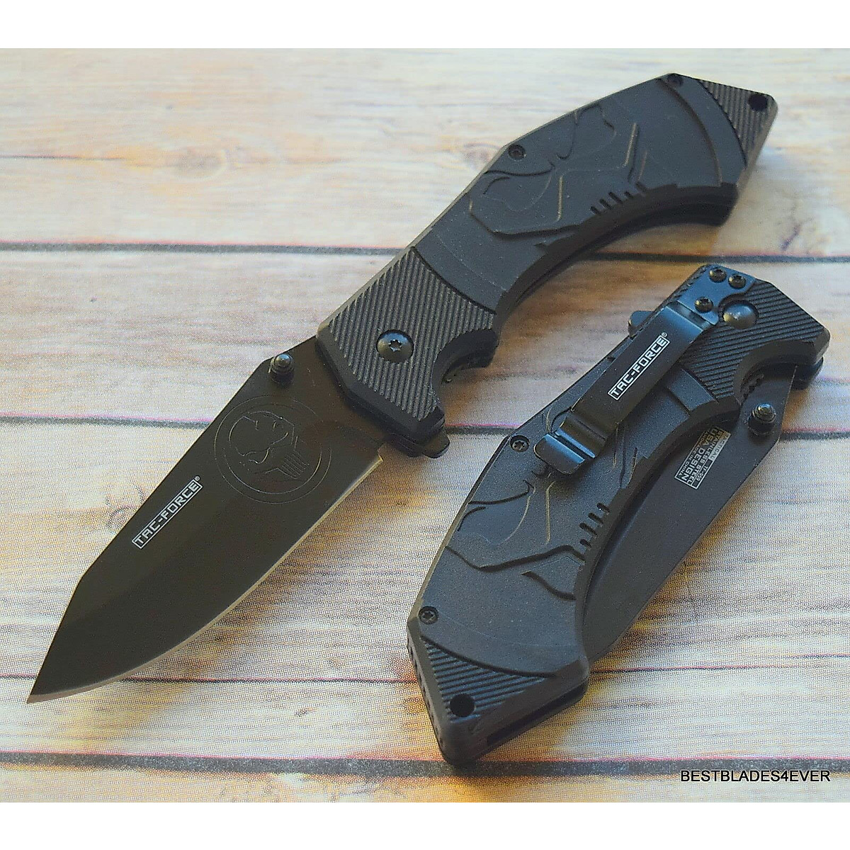 8.5 Inch Tactical Rescue Stainless Steel Open Folding Pocket Knife With Clip Outdoor Survival Hunting Knife for Camping by Survival Steel